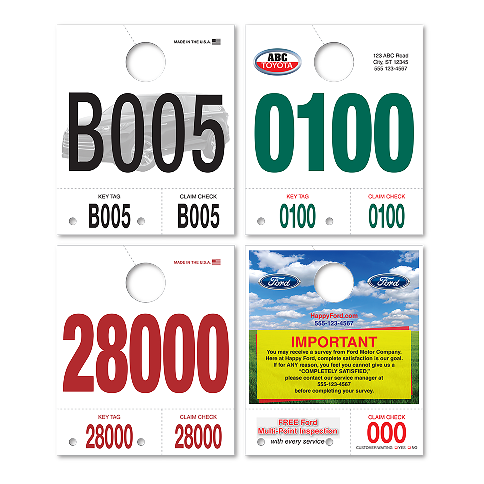Auto Service Reminder Labels | CAATS